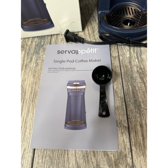 Servappettit | Kitchen | New Servappetit Blue Rose Gold Single Serve ...